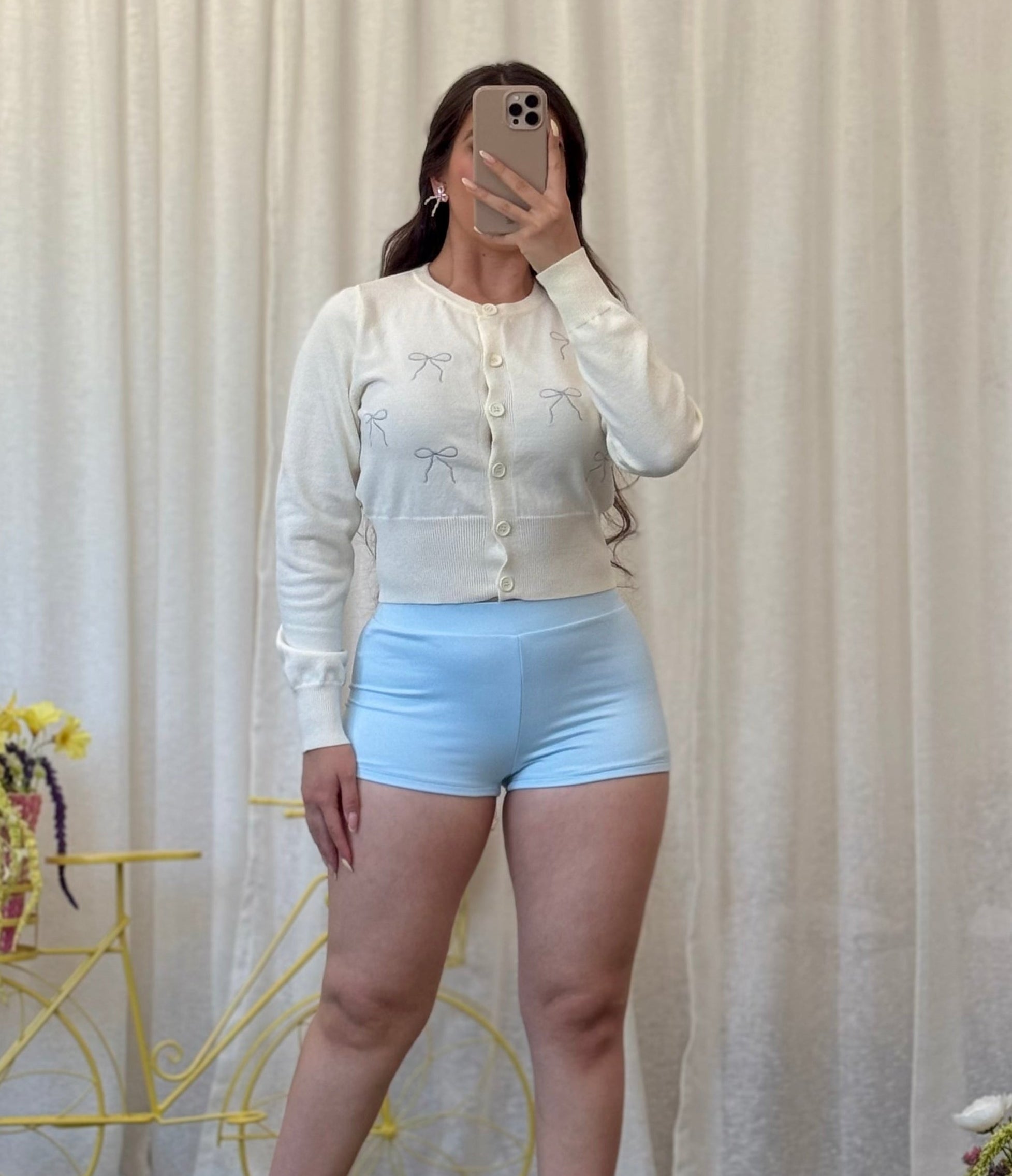 Valerie Micro Shorts (Light Blue) – Valeria'S Boutique