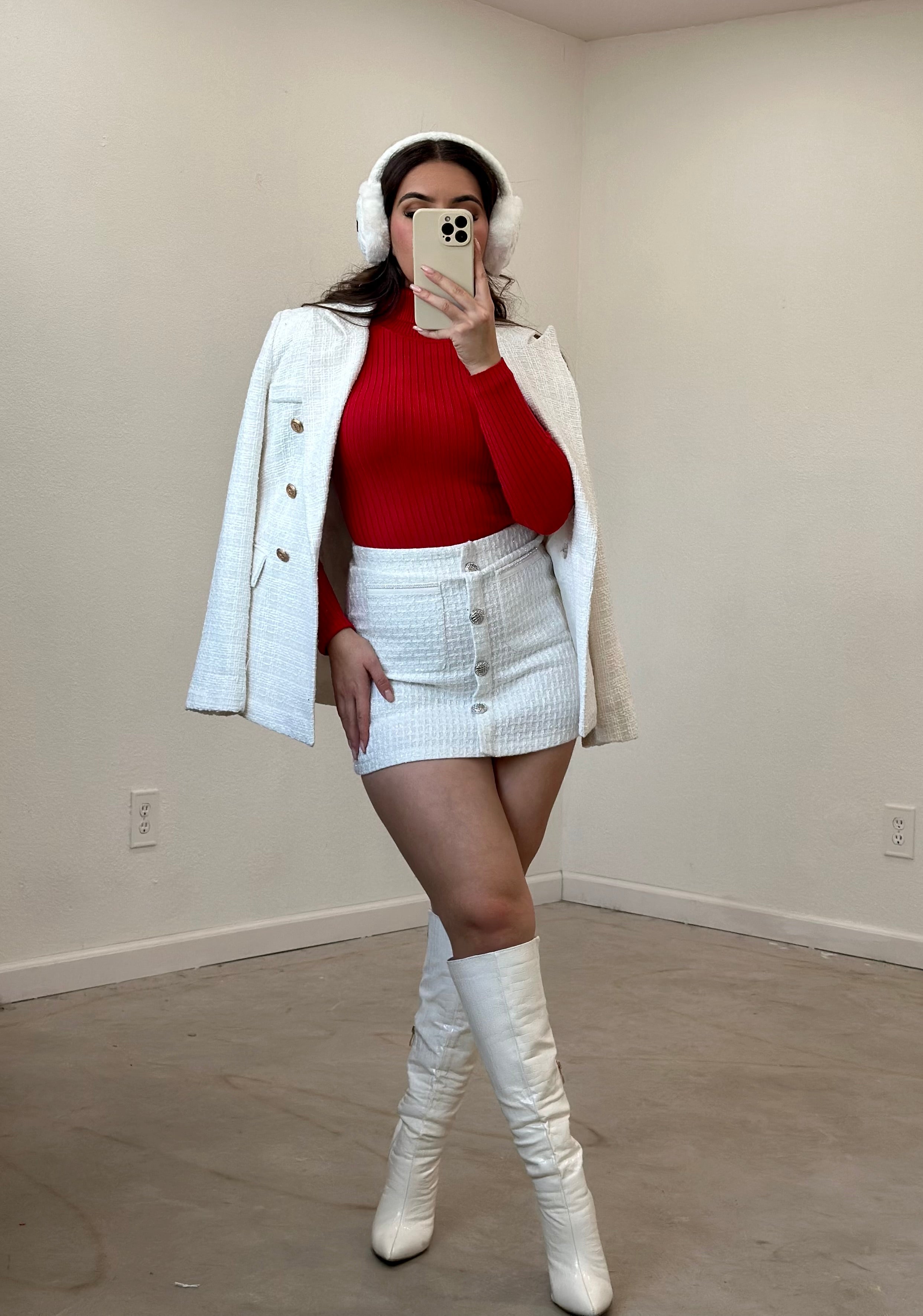 Lisa Ribbed Turtleneck Bodysuit (Red) – Valeria'S Boutique